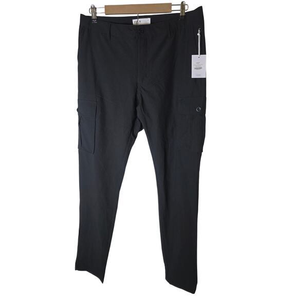 FF.LA | Pants | Ffla Mens Black Chino Cargo New Straight Rip Stop ...